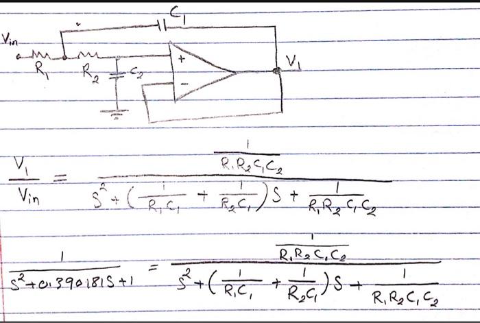 Solved I'm designing an 8th order butterworth low-pass | Chegg.com