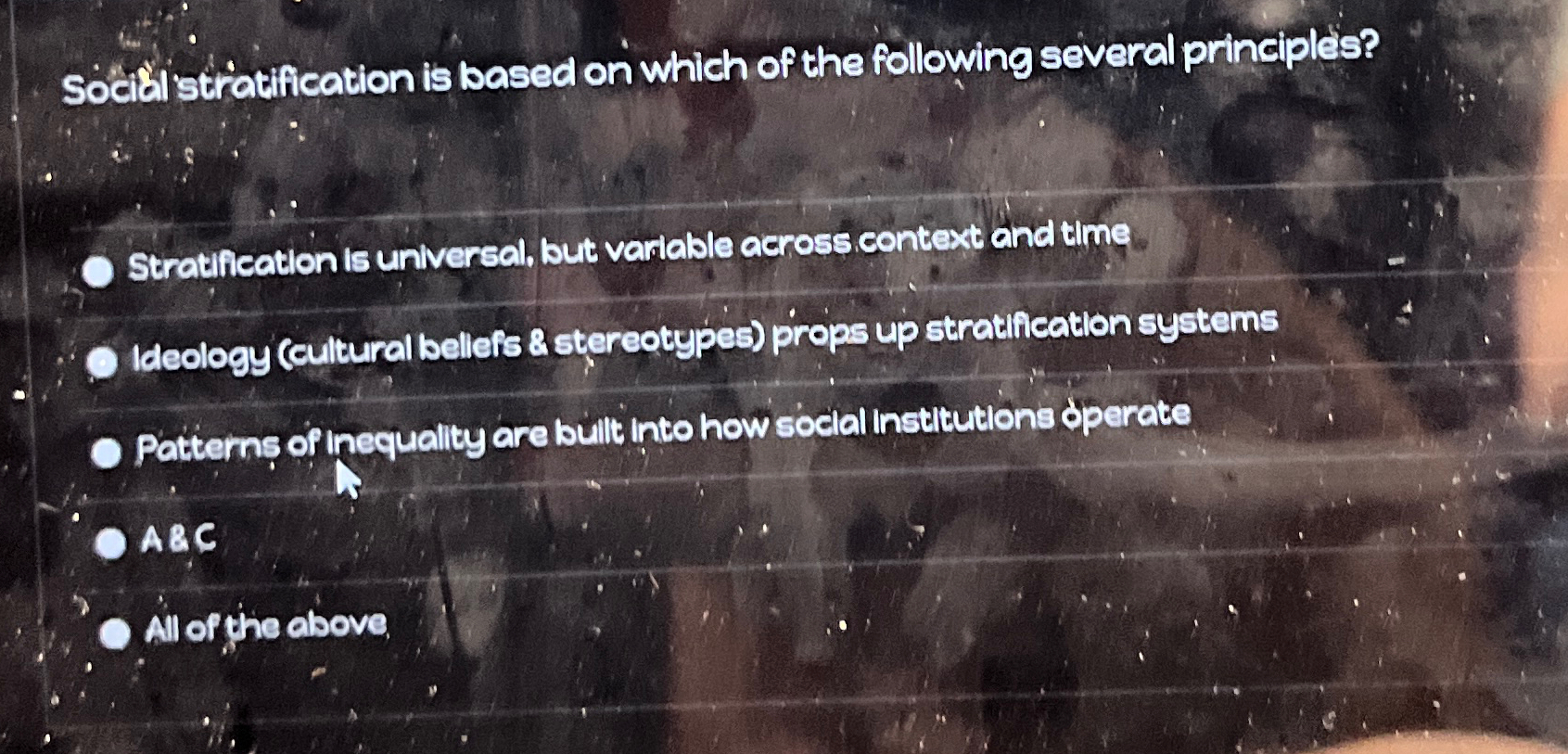 Solved Soctici stratification is based on which of the | Chegg.com