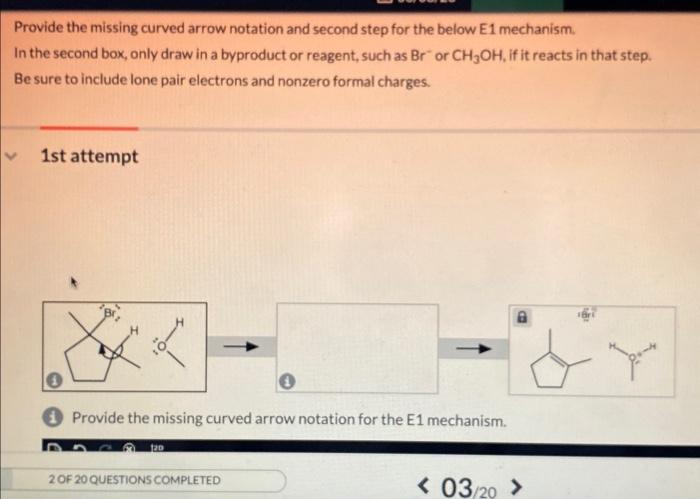 Solved Provide the missing curved arrow notation and second | Chegg.com