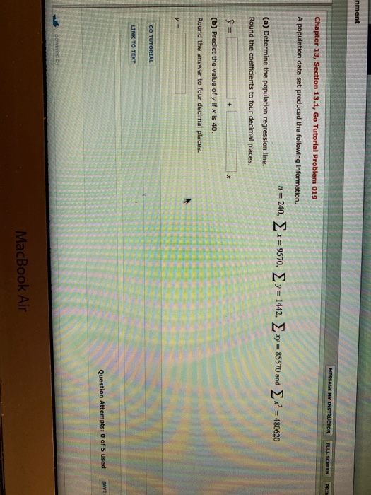 Solved nment BY INSTRUCTOR Chapter 13, Section 13.1, Go | Chegg.com