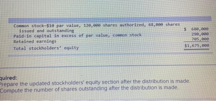Solved Common stock-$10 par value, 120,000 shares | Chegg.com