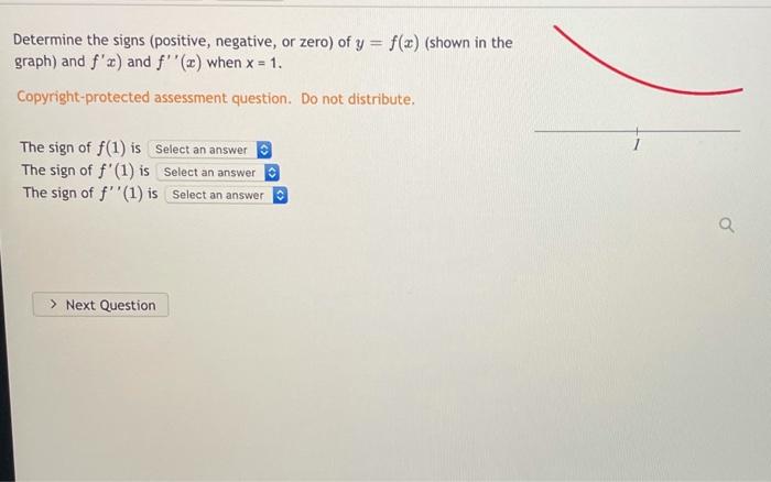 Solved Determine the signs (positive, negative, or zero) of | Chegg.com