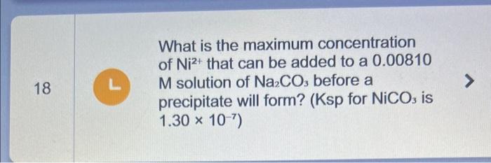 Solved The solubility of Ni3(PO4)2 in water at a particular | Chegg.com
