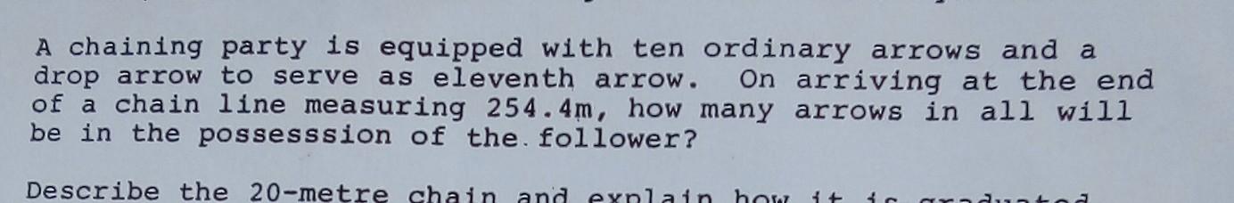 Solved A chaining party is equipped with ten ordinary arrows | Chegg.com