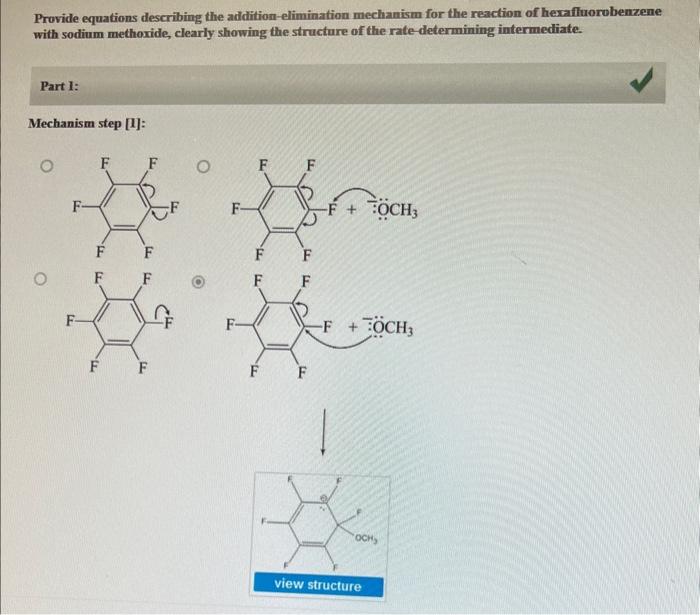 Solved Provide equations describing the addition-elimination | Chegg.com