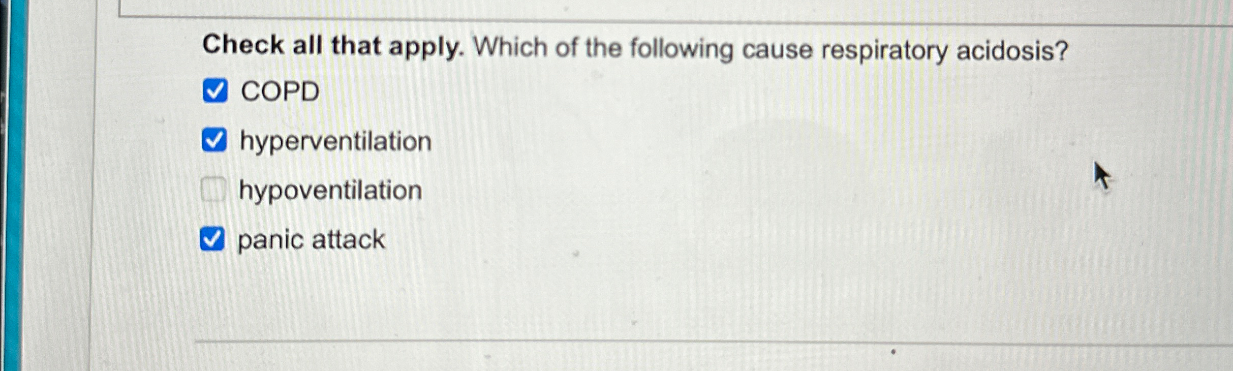 Solved Check all that apply. Which of the following cause | Chegg.com