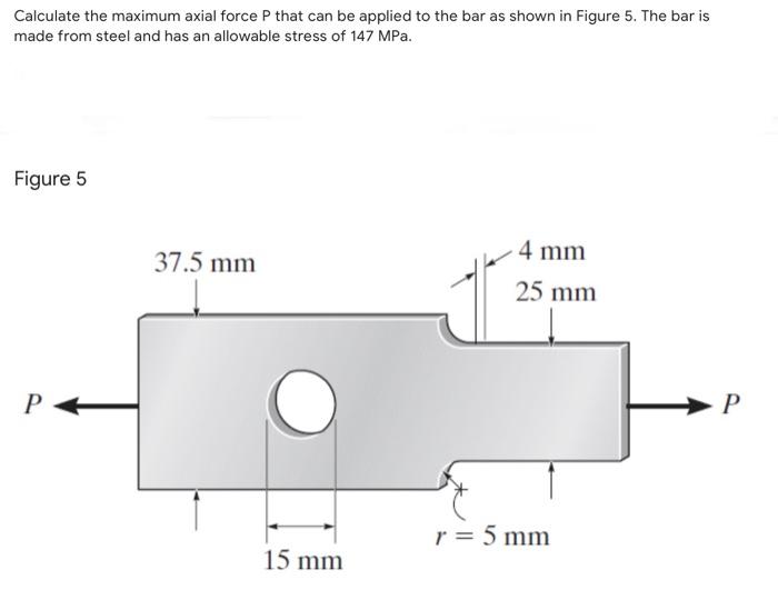 Solved Calculate the maximum axial force P that can be | Chegg.com