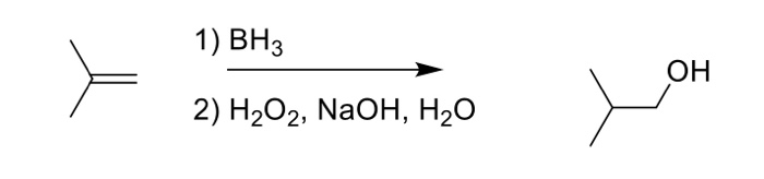 Solved 1) BH3 2) H2O2, NaOH, H20 | Chegg.com