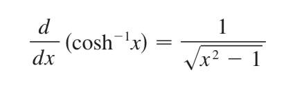 Solved dxd(cosh−1x)=x2−11 | Chegg.com