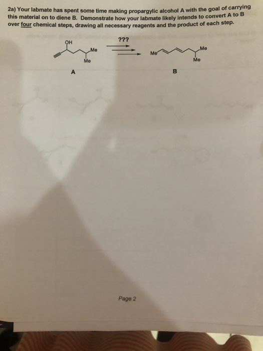 Solved 2a) Your labmate has spent some time making | Chegg.com
