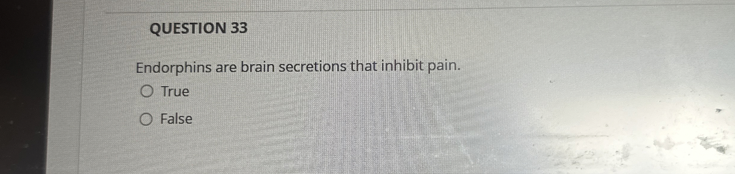 Solved QUESTION 33Endorphins are brain secretions that | Chegg.com