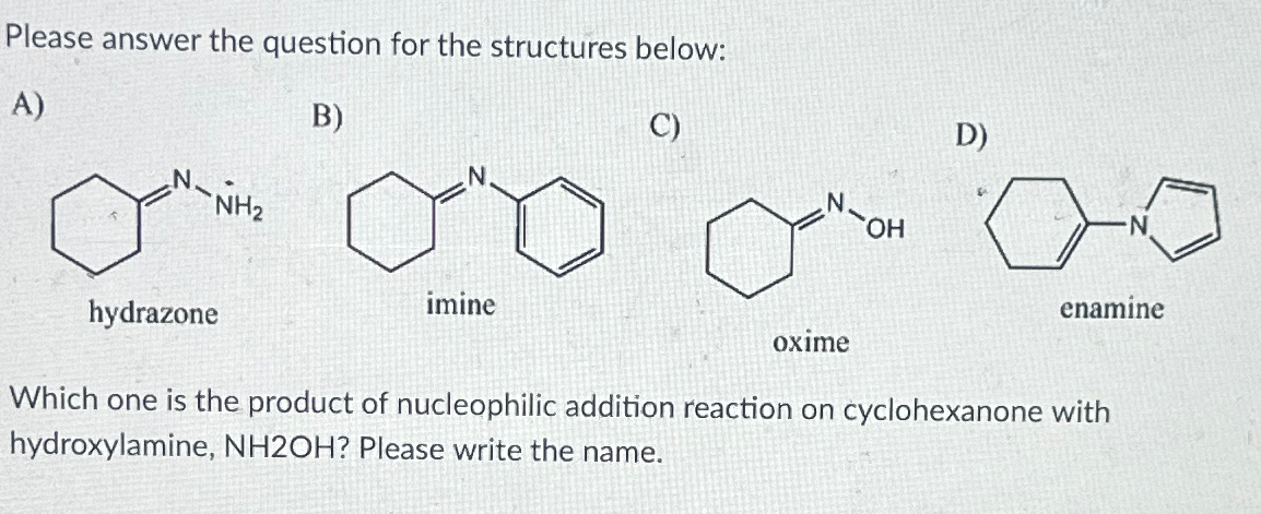Solved Please answer the question for the structures | Chegg.com
