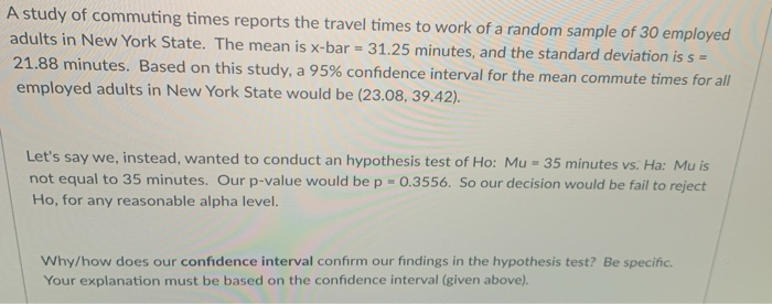 Solved A study of commuting times reports the travel times | Chegg.com