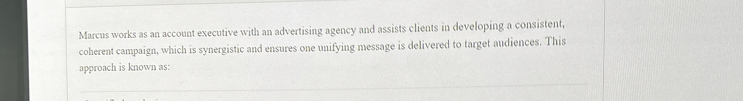 Solved Marcus works as an account executive with an | Chegg.com