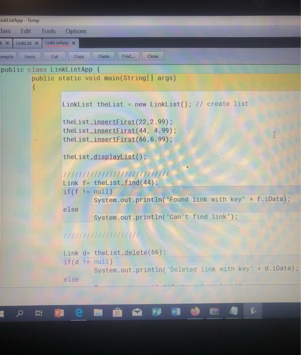 Solved Download the LinkedList.zip startup code from the LMS | Chegg.com