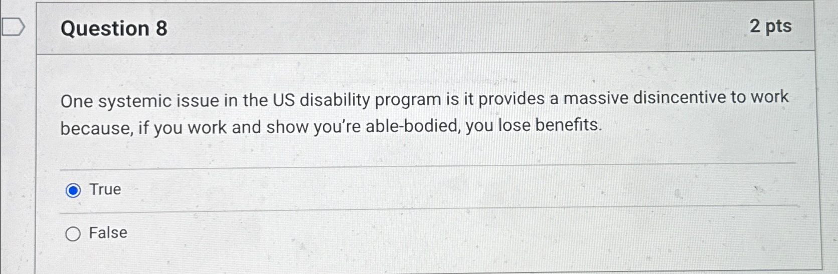 Solved Question 82 ﻿ptsOne systemic issue in the US | Chegg.com