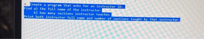 Solved SQL> ed Wrote file afiedt,buf 4. Create a program | Chegg.com