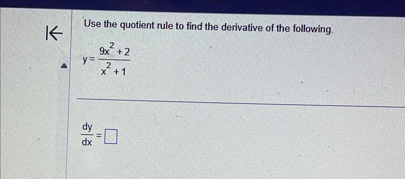 Solved Use the quotient rule to find the derivative of the | Chegg.com