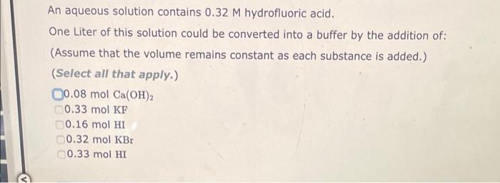 Solved An aqueous solution contains 0.26M ammonia. One liter | Chegg.com