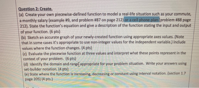 Solved Question 2: Create. (a) Create your own | Chegg.com