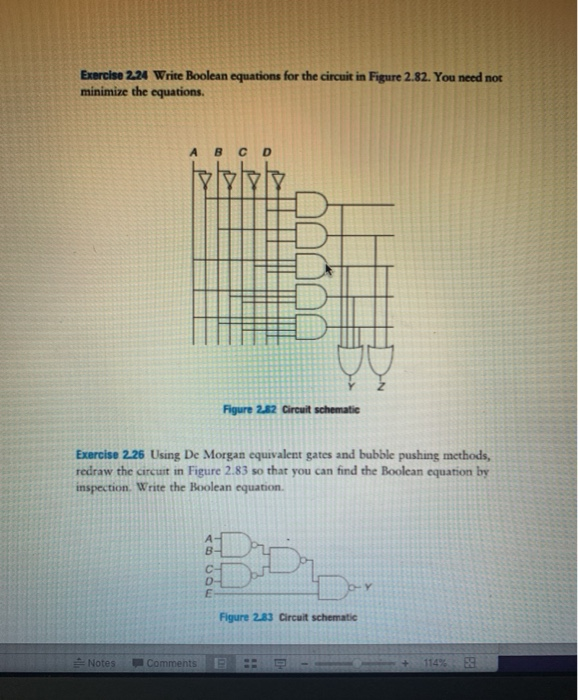 Solved Exercise 2.24 Write Boolean equations for the circuit | Chegg.com