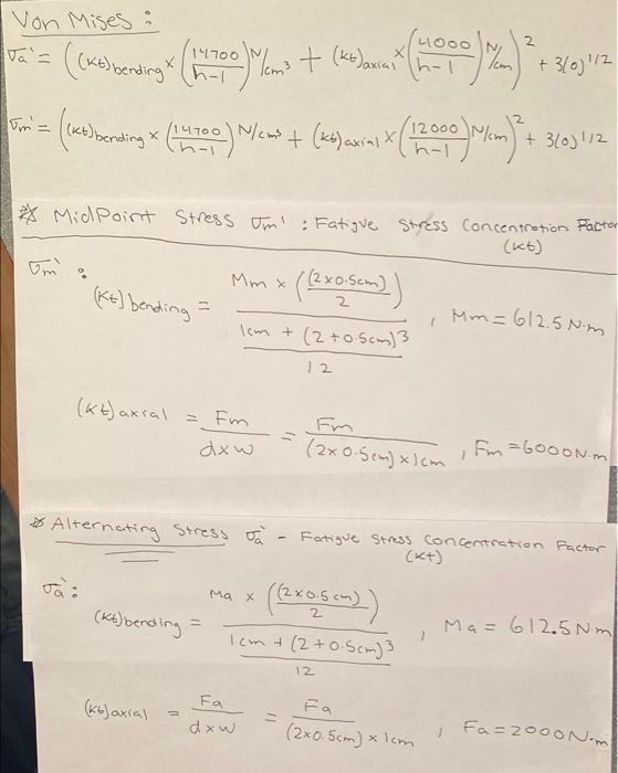 Solved Question: Using the von Mises formula below, find the | Chegg.com