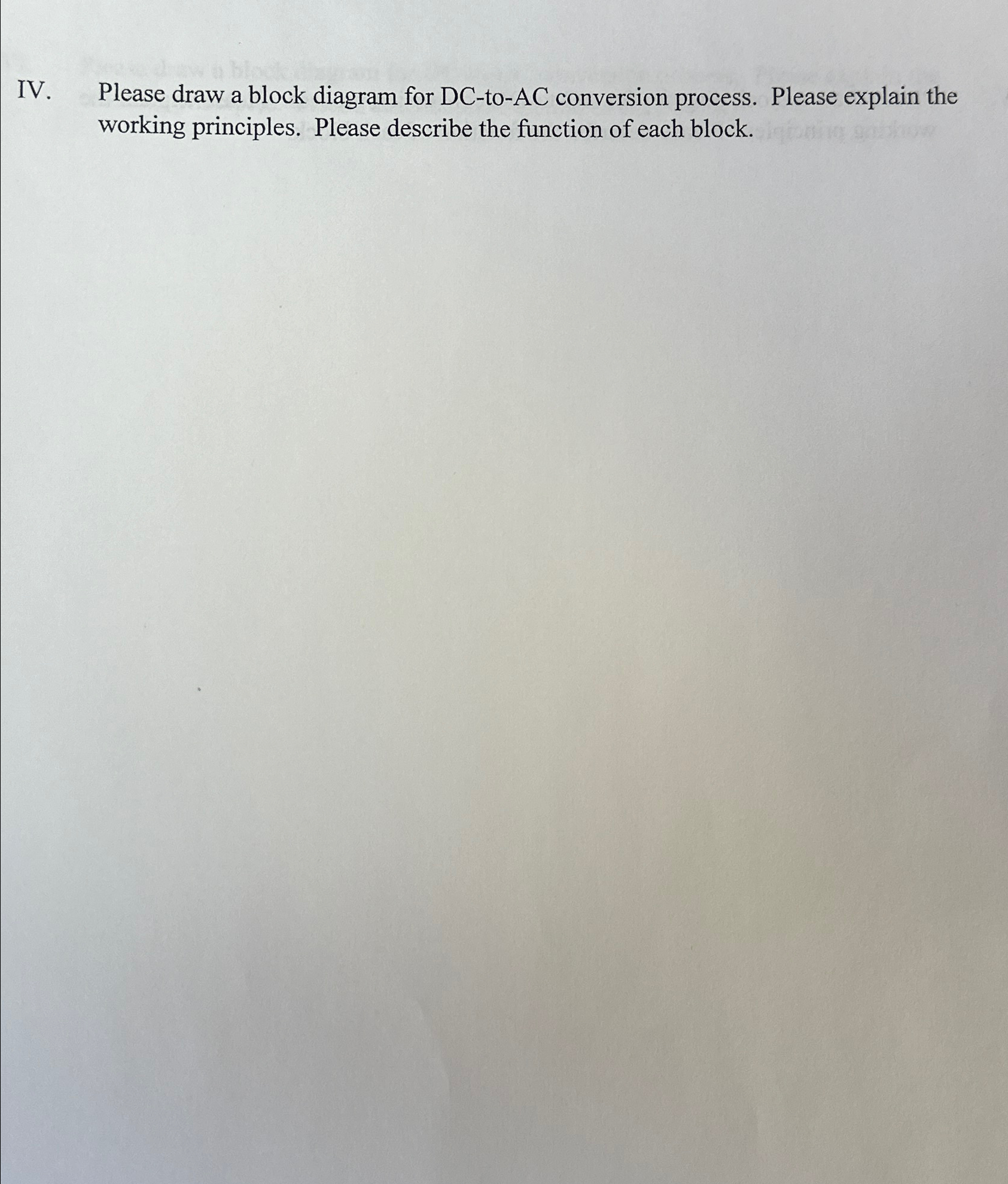 Solved 1. ﻿Draw a block diagram for AC -to- ﻿DC conversion | Chegg.com