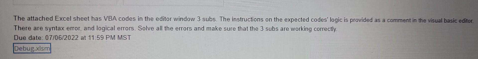 BA codes in the cal errors. Solve PM MST File Write | Chegg.com