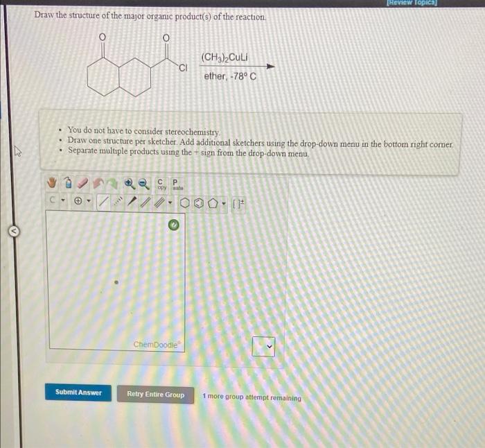 Solved [Review Topical Draw the structure of the major | Chegg.com