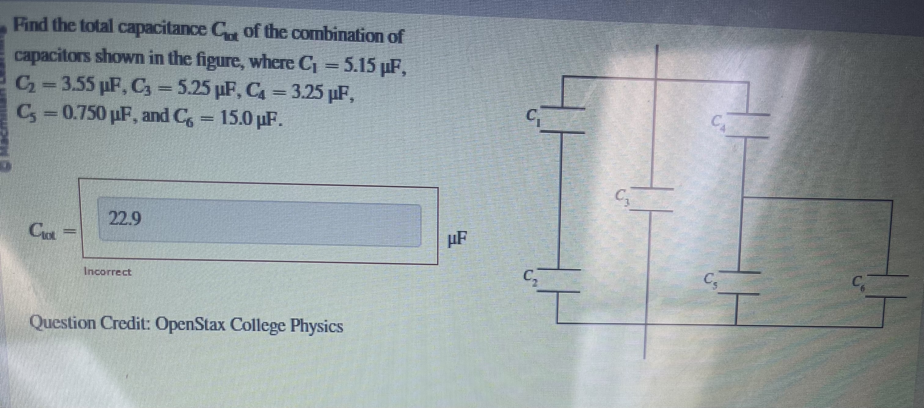 Solved Find the total capacitance C4t ﻿of the combination | Chegg.com