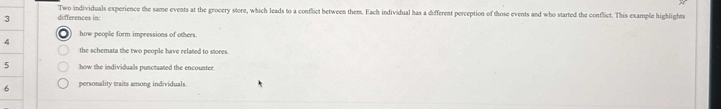 Two individuals experience the same events at the | Chegg.com
