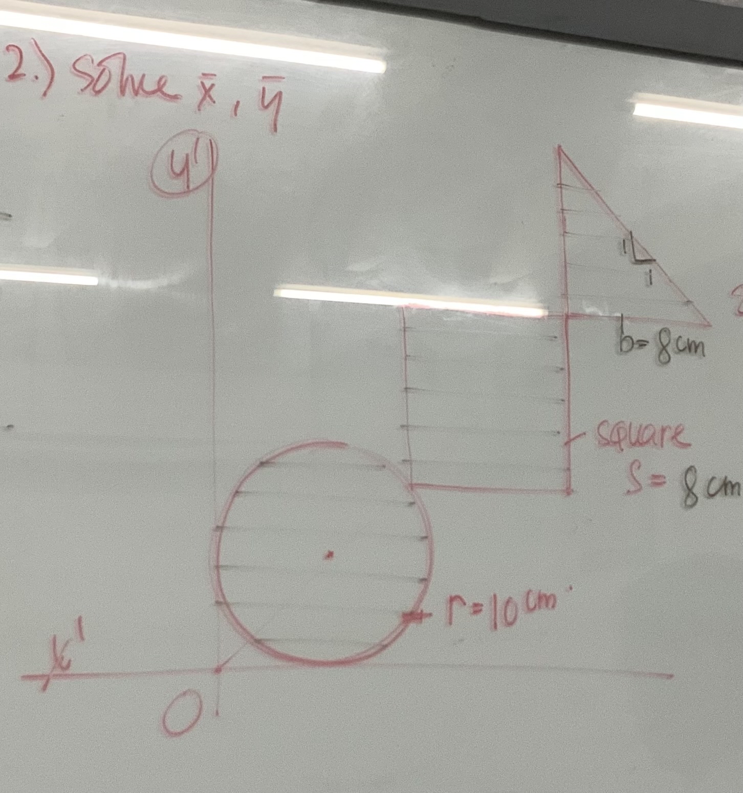 Solved 2.) ﻿SolvE Centroid of gravity | Chegg.com