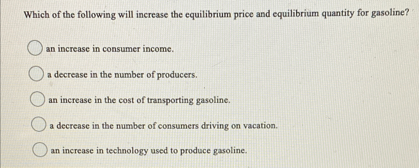 Solved Which of the following will increase the equilibrium | Chegg.com