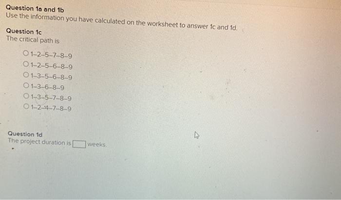 Solved Question 1a and 1b Use the information you have | Chegg.com