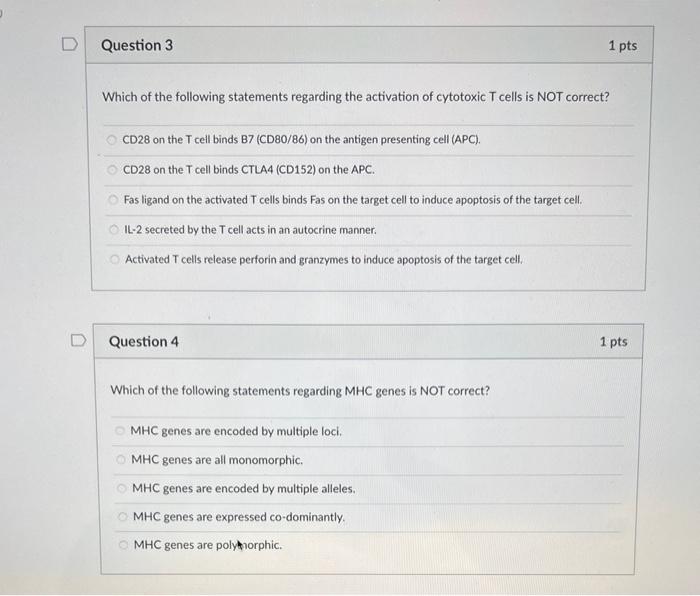 Solved Which of the following statements regarding the | Chegg.com