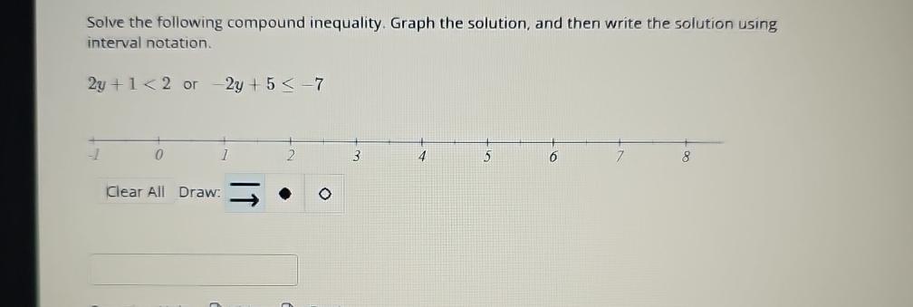 Solved Solve the following compound inequality. Graph the | Chegg.com