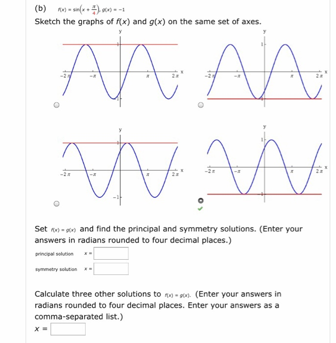Solved • Sketch the graphs of f(x) and g(x) on the same set | Chegg.com