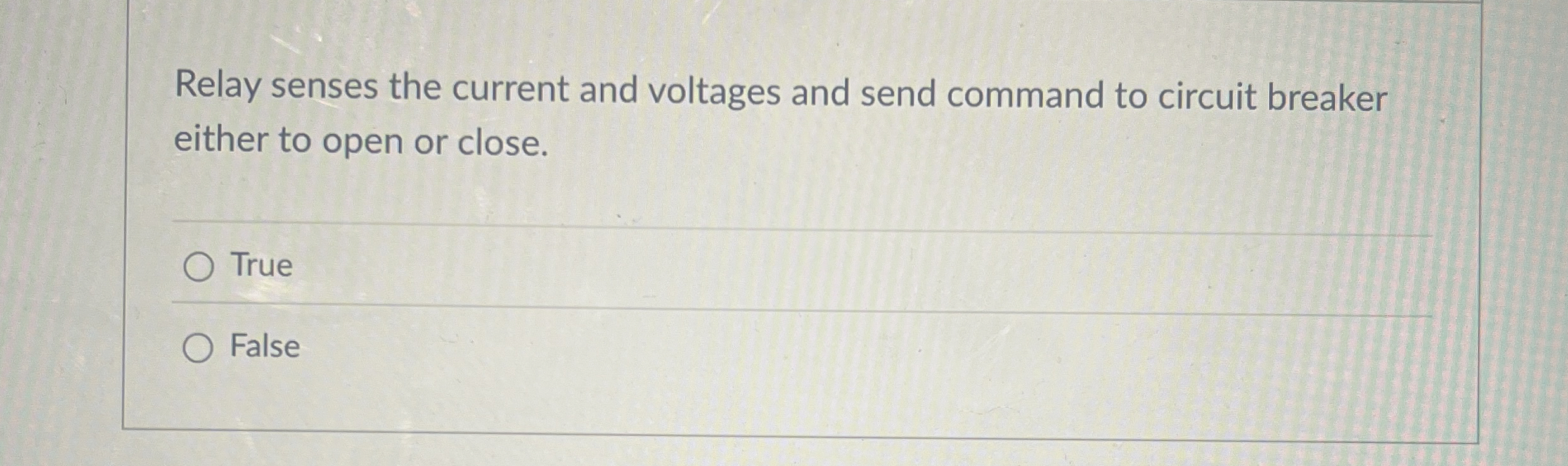 Solved Relay senses the current and voltages and send | Chegg.com