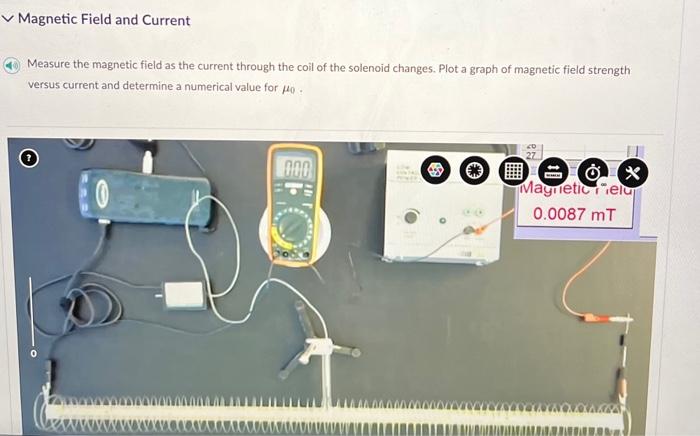Solved Magnetic Field and Current Measure the magnetic | Chegg.com