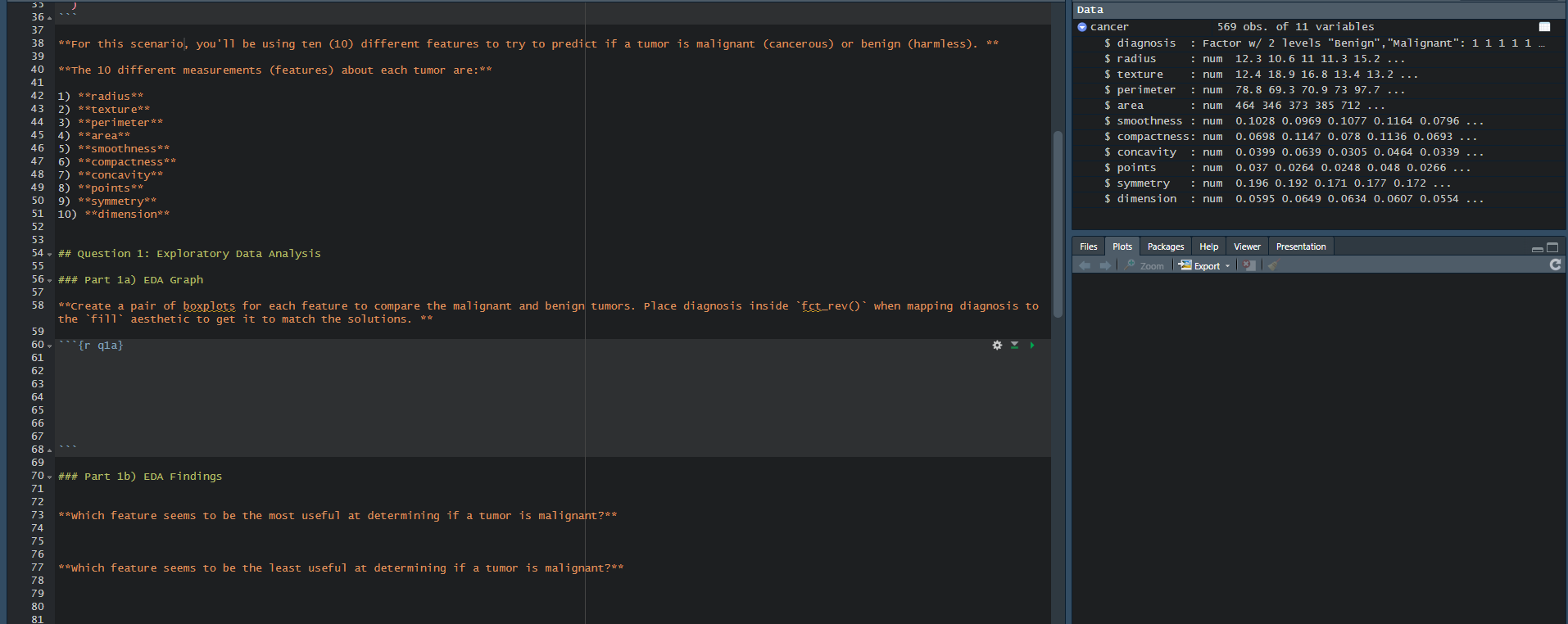 Solved I am working on parts 1a and 1b in the programming | Chegg.com