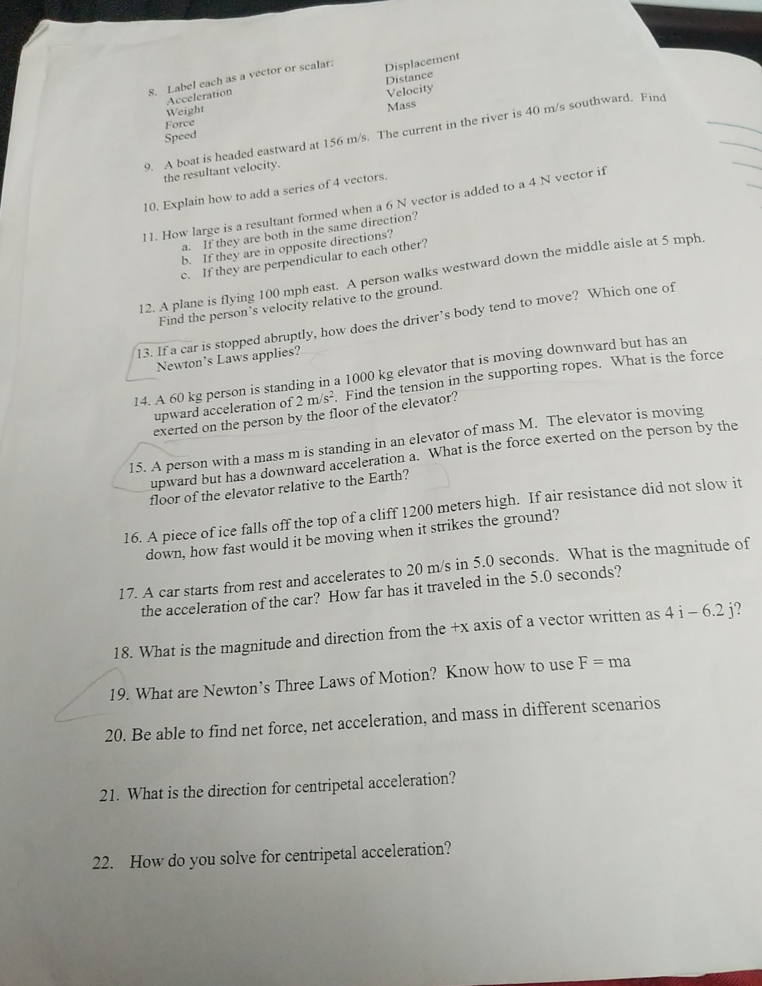 Solved Label each as a vector or | Chegg.com