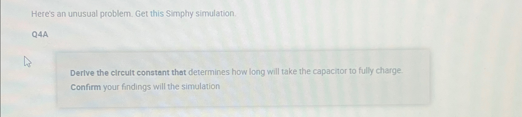 Solved Here's an unusual problem. Get this Simphy | Chegg.com