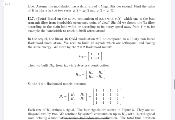3 Of 6 Part Ii Spectrum Of A 16 Qam Modulated