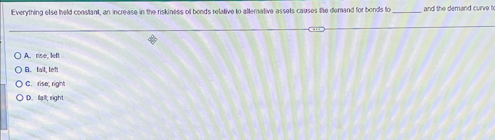 Solved Everything else held constant, an increase in the | Chegg.com