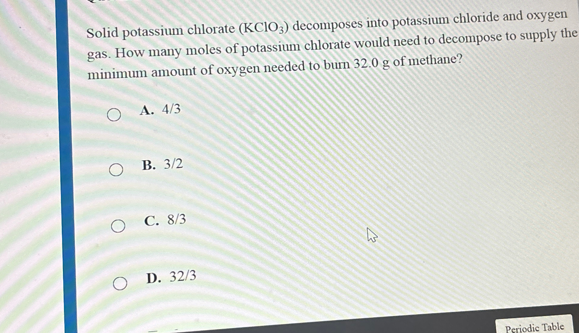 Solved Solid potassium chlorate (KClO3) ﻿decomposes into | Chegg.com