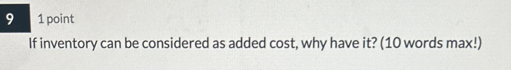 Solved 91 ﻿pointIf inventory can be considered as added | Chegg.com