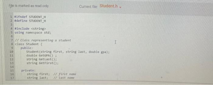 Solved Complete the Course class by implementing the | Chegg.com