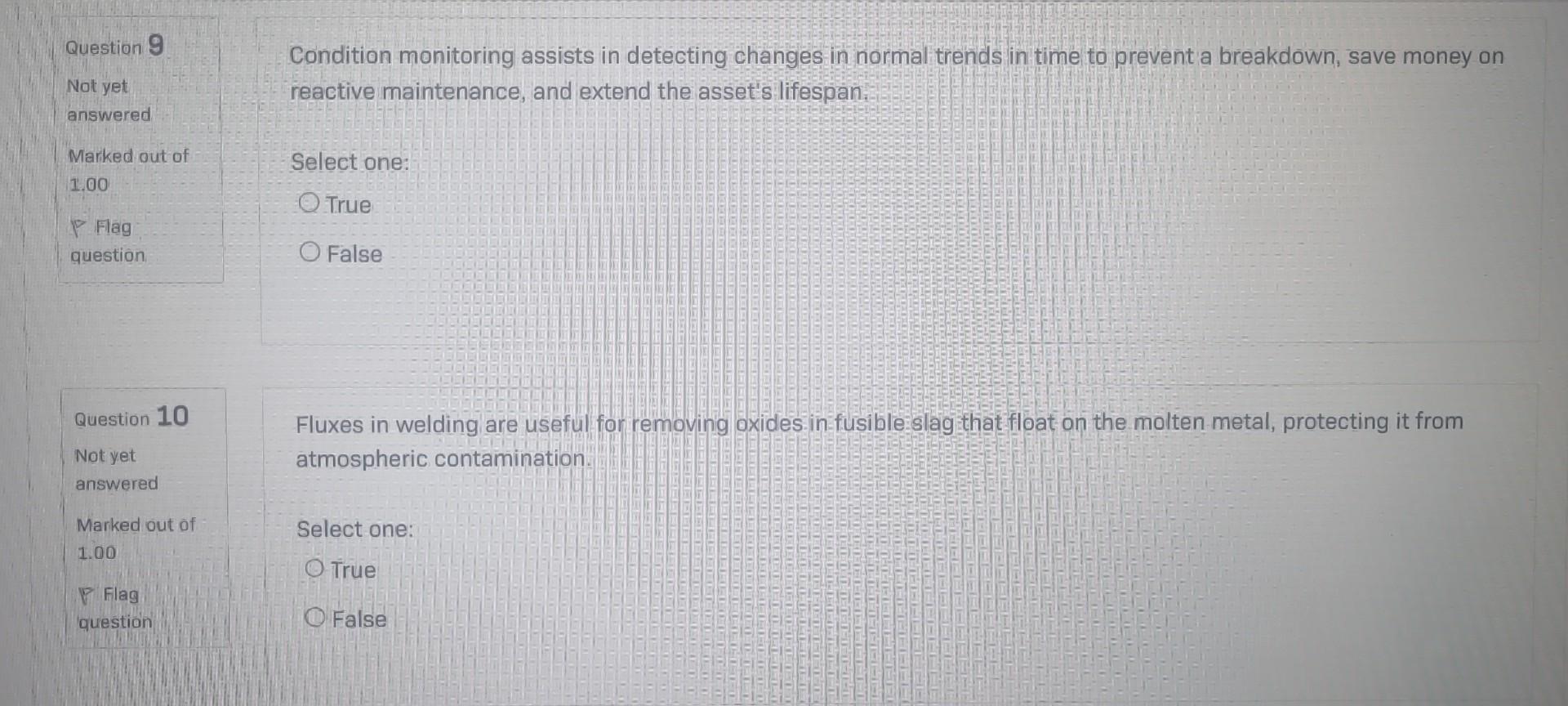 Solved Condition monitoring assists in detecting changes in | Chegg.com