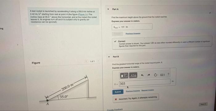 Solved Flgure Part B Ir speese youe arower in meters. | Chegg.com Solved Flgure Part B Ir speese youe arower in meters. | Chegg.com