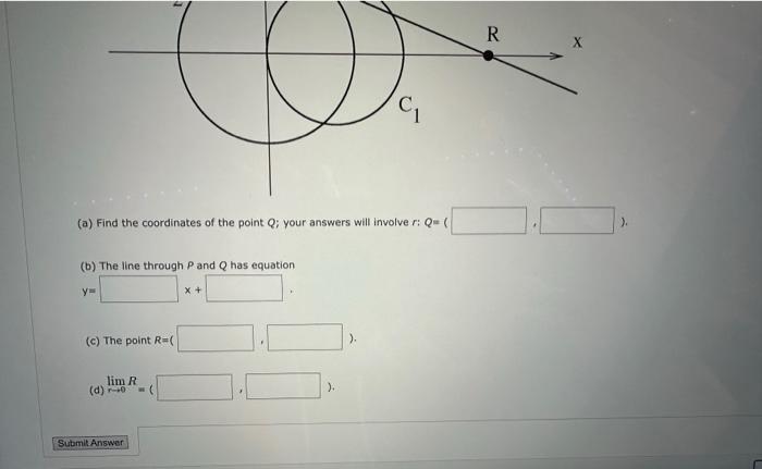 Solved The figure below shows a fixed circle C1 with | Chegg.com